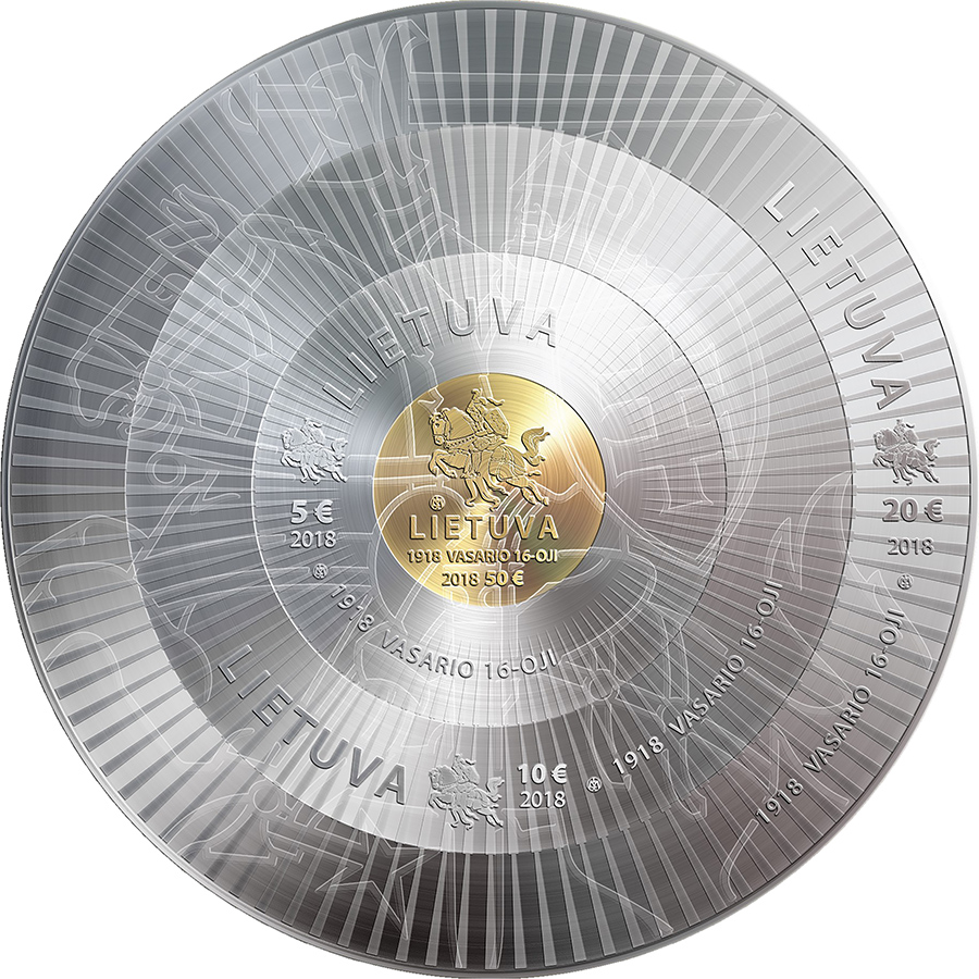 2018 official numismatic program of the Bank of Lithuania - Lietuva