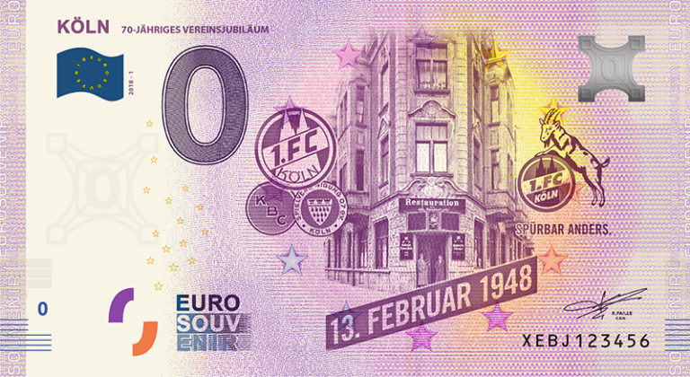 Les nouveaux billets Zero euro Souvenir touristique - Allemagne ...