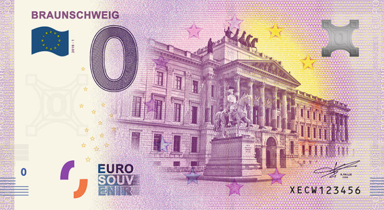 Zero Euro, 0-euro-Schein – Deutschland, Österreich 2018