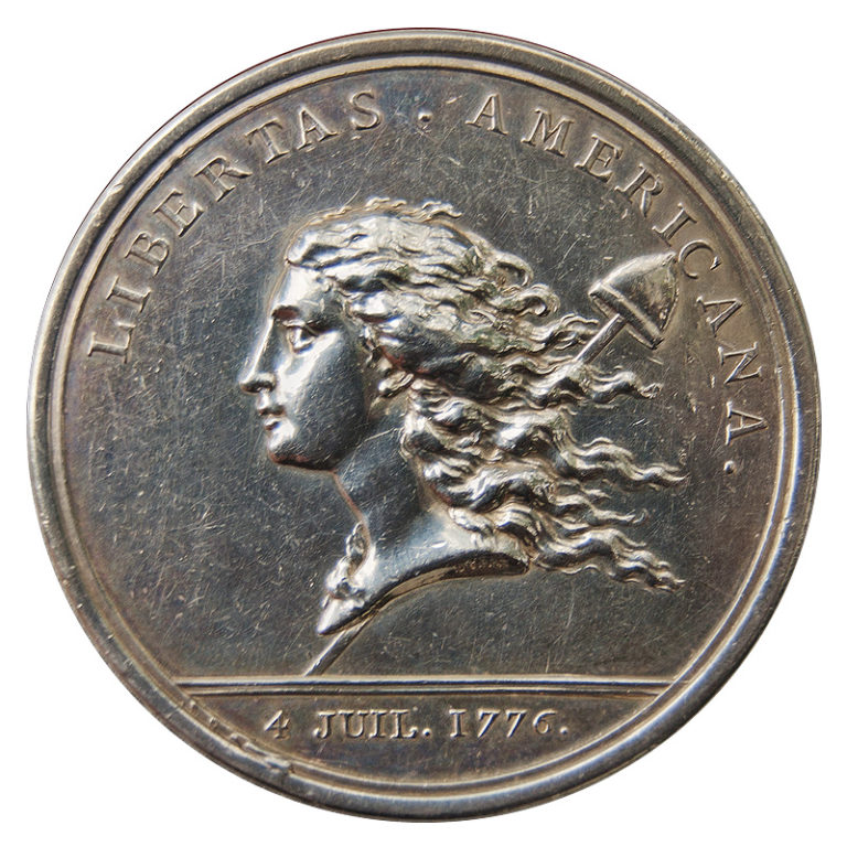 1776 Benjamin FRANKLIN'S LIBERTAS AMERICANA MEDAL, by Augustin DUPRE ...