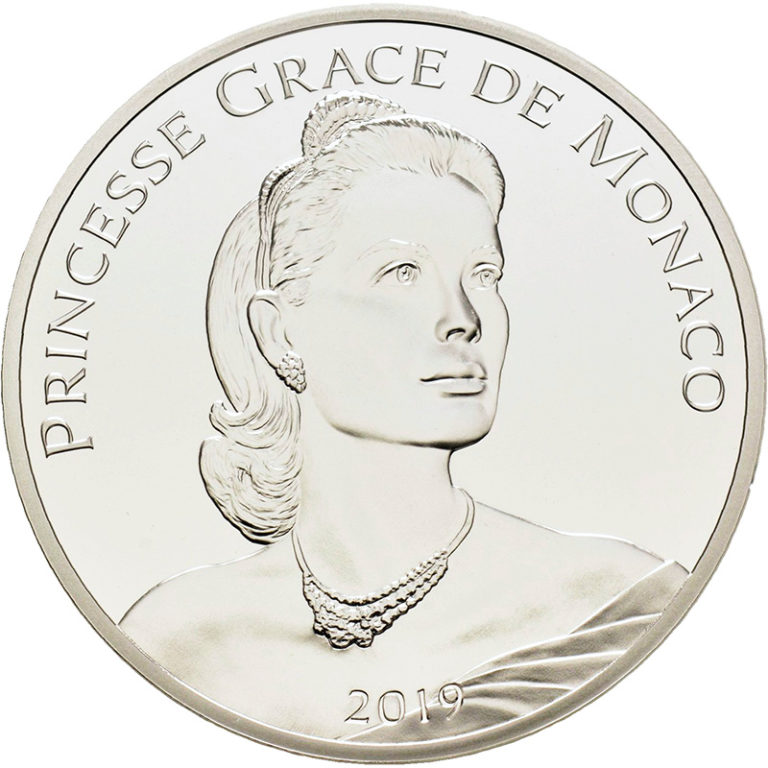 2019 MONACO €10 silver coin Princess GRACE2019 MONACO €10 silver coin ...