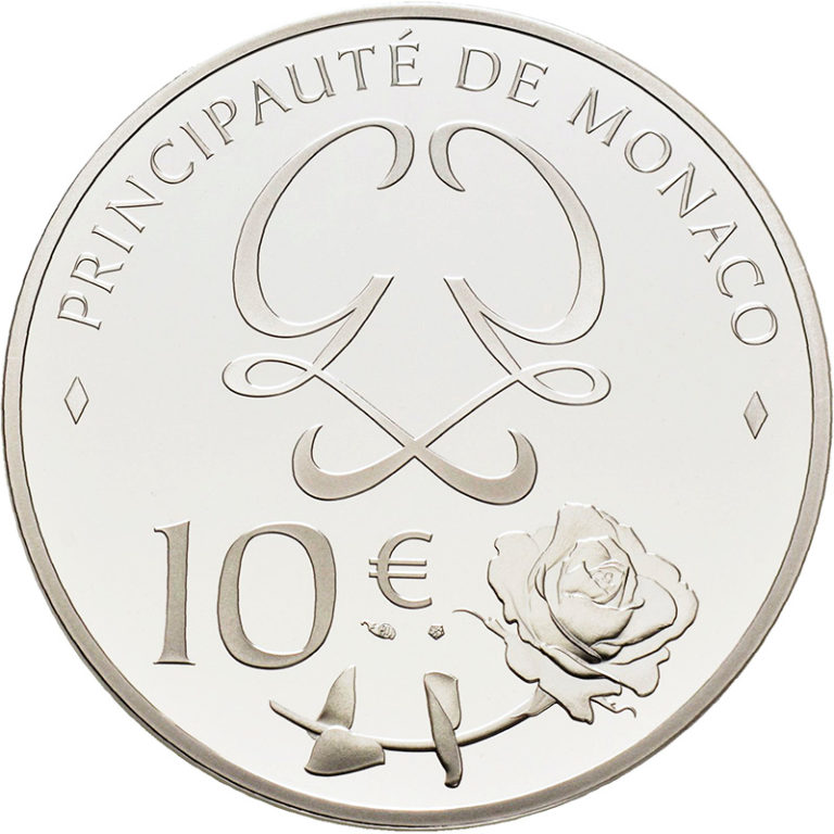2019 MONACO €10 silver coin Princess GRACE2019 MONACO €10 silver coin ...