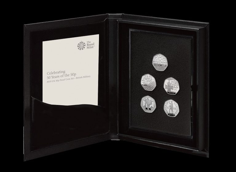 The Royal Mint celebrates 50 Years of the 50pence - 2019 Military Set ...