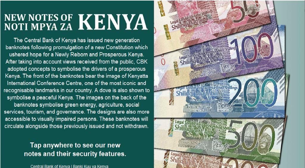2019 Kenya Big Five new banknotes series introduced by Governor Patrick ...