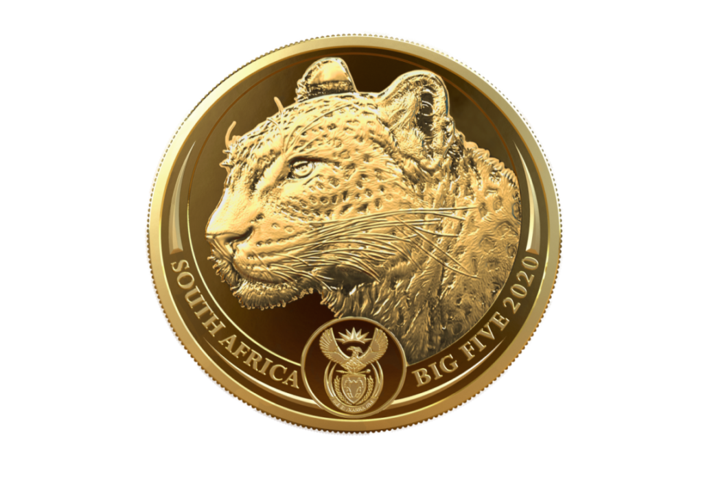 A 1oz gold leopard for South Africa - Numismag