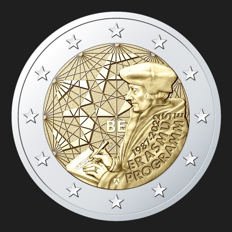 2 euro commemorative coin of 2022, dedicated to the 35th anniversary of ...