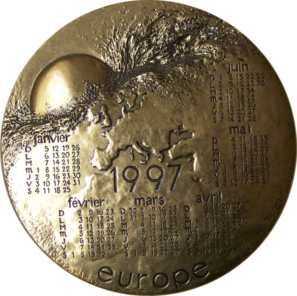calendrier 1997 face - Numismag
