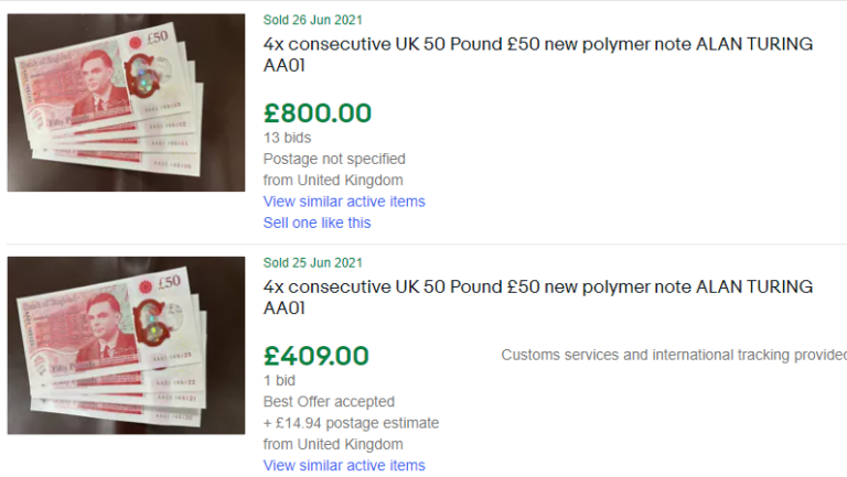 BoE unveiled new £50 pounds banknote - Alan TURING - Numismag