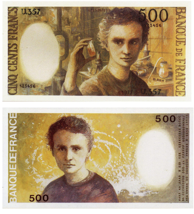 Billet 500 francs Marie Curie - Numismag